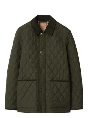 Burberry Quilted Nylon Barn Jacket - Shale Green