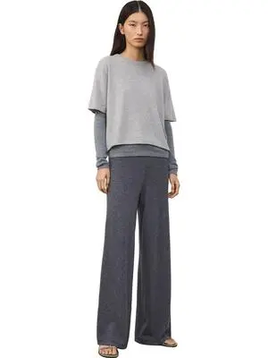 LISA YANG The Cila T-Shirt Dove Grey