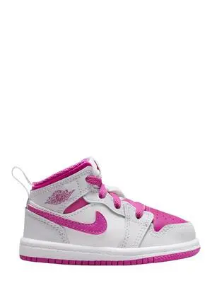 JORDAN Jordan 1 Mid Sneakers Iris Whisper/white/fire Pink