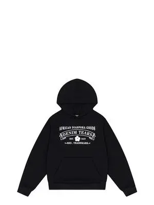 DENIM TEARS Adg Hooded Sweatshirt - Black