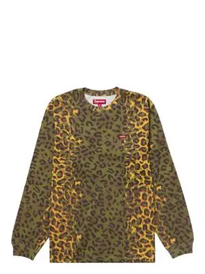 Supreme Small Box Long Sleeve Tee Shirt - Cheetah