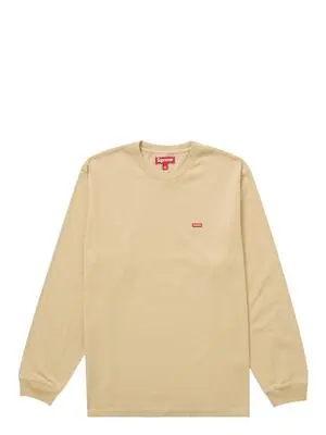 Supreme Small Box Long Sleeve Tee Shirt - Dark Tan