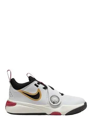 Nike Team Hustle D 11 Sneakers - White/metallic Gold/university Red