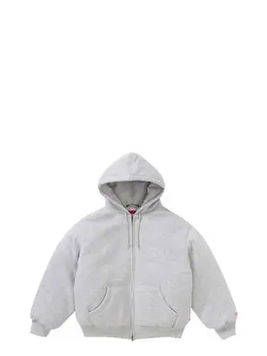 Supreme The North Face Down Filled Zip Up Hoodie - Heather Grey