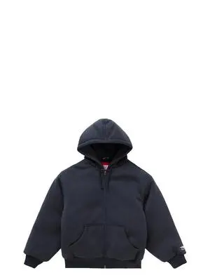 Supreme The North Face Down Filled Zip Up Hooded Sweatshirt - Navy Blue
