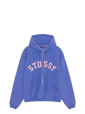 StÜssy Graphic Zip Up Hoodie - Purple