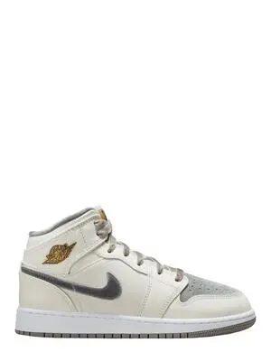 JORDAN 1 Mid Se Sneakers - Sail/metallic Gold/flat Pewter