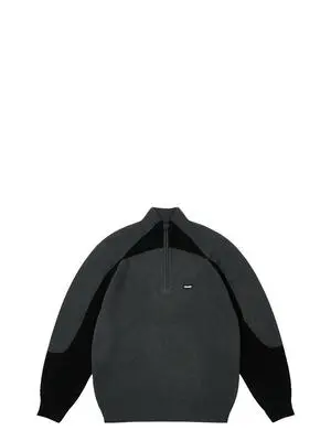 PALACE Trial 1/4 Zip Knit - Black