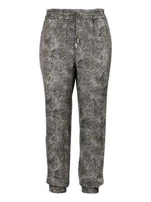 PT TORINO Printed Satin-blend Trousers - White