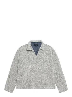 StüSsy Wool Blend Sherpa Pullover - Cloud | Editorialist