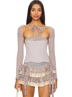ZEMETA Always Sleeve Shrug - Lavender