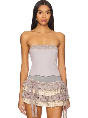 ZEMETA Scallop Lover Tube Top - Lavender