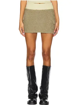 ZEMETA Cargo Mini Skirt - Olive