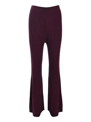 Ba&sh Striped Knit Trousers - Purple