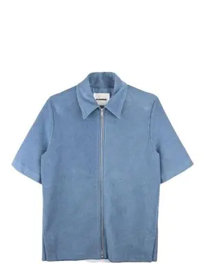 JIL SANDER Zip-up Shirt - Blue