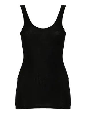 Majestic Filatures Ribbed Knit Tank Top - Black