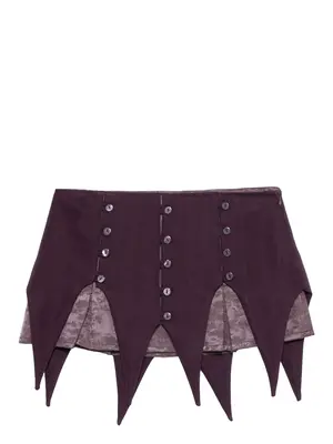 AVAVAV Panelled Mini Skirt - Purple
