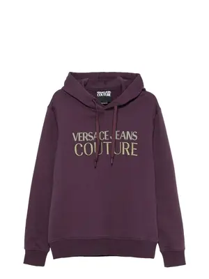 Versace Logo Hoodie - Purple