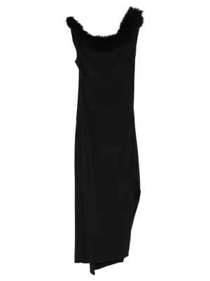 Coperni Boa Maxi Dress - Black