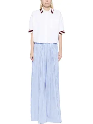 MACGRAW Literature Striped Skirt - Blue