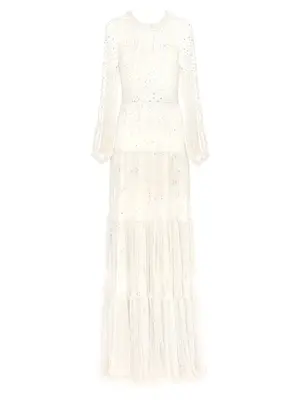 Jenny Packham Jenny Packham Tramar Embellished Gown Neutrals