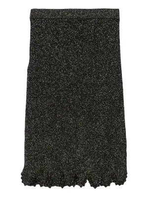 CHLOÉ Chloé Scallop Knitted Midi Skirt