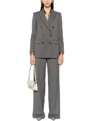 BLANCA VITA Double-breasted Blazer - Grey