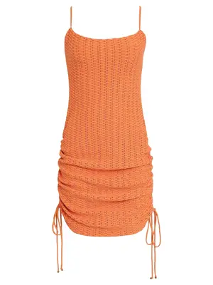 AMIR SLAMA Draped Mini Dress - Orange