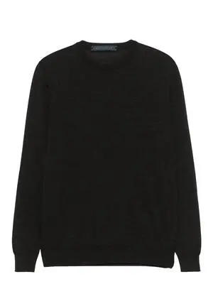 Kiton Fine Knit Wool Crewneck Sweater - Grey