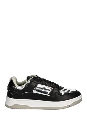Karl Lagerfeld Krew Metallic Sneakers - Black