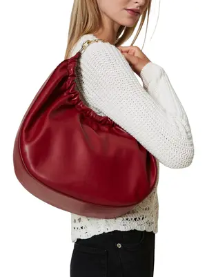 TWINSET Croissant Tote Bag - Red