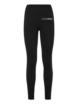 PLEIN SPORT Logo-print Leggings - Black
