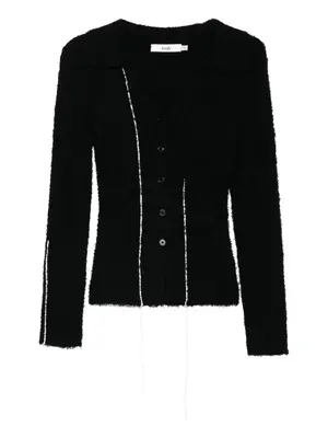 B+AB Textured Knit Cardigan - Black