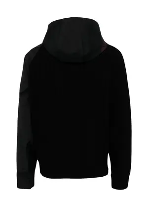 CROQUIS Panelled Hooded Jumper - Black