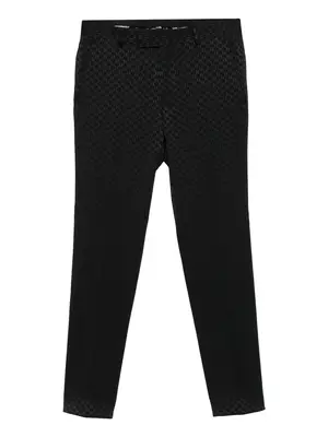 Karl Lagerfeld Jacquard-logo Trousers - Black