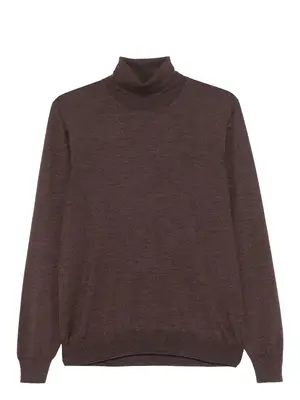 Tagliatore Turtleneck Sweater - Brown