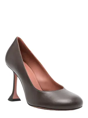 Amina Muaddi 95mm Iris Pumps - Brown
