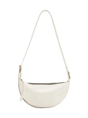 ALLSAINTS Half Moon Cross Body Bag - White