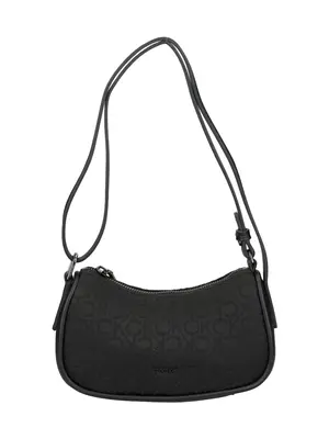 Calvin Klein Logo-print Shoulder Bag - Black