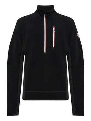 MONCLER Moncler Grenoble Embroidered Logo High Neck Sweater