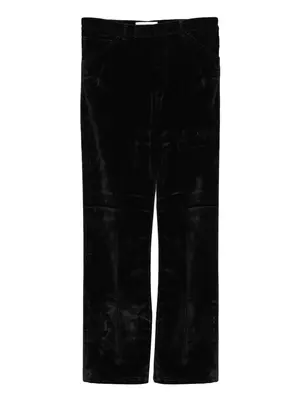 Random Identities Velvet Straight-leg Jeans - Black