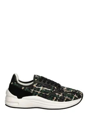 Emporio Armani Bouclé Sneakers - Black