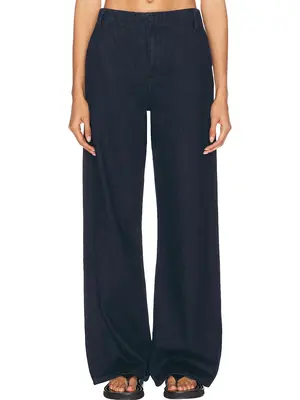 RE/DONE Trouser Wide Leg Jeans - Cross Hatch Rinse