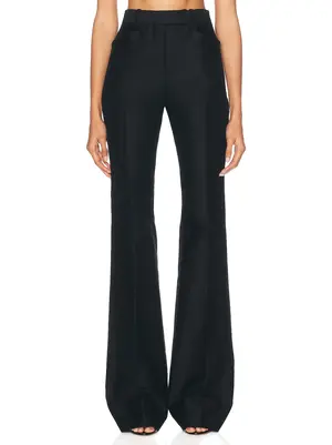 TOM FORD Tailored Wide Leg Pant - Black
