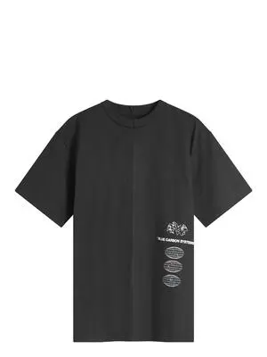 SPACE AVAILABLE Blue Carbon Systems Infographic T-shirt - Black