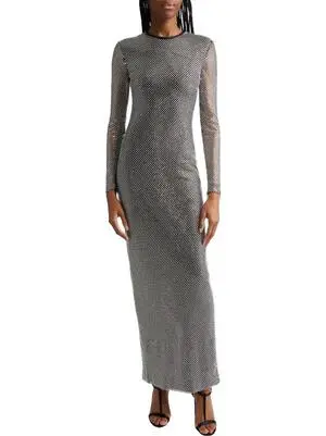knee length dresses for ladies Dolce & Gabbana - Long Sleeve Black Dress with Side Slit
