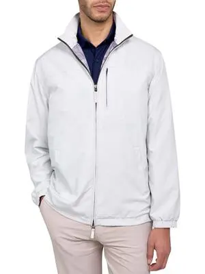CON.STRUCT Regular Fit Solid Recycled Performance Golf Jacket - Grey