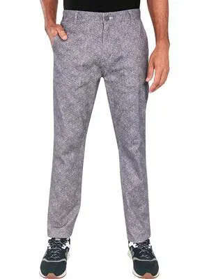BROOKLYN BRIGADE Marled Print Stretch Pants - Grey