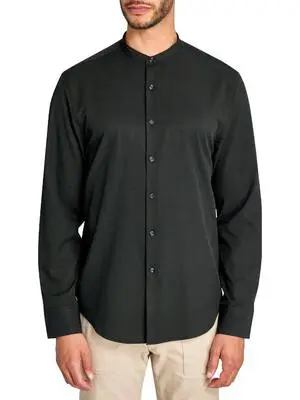 BROOKLYN BRIGADE Brooklyn Brigade Recycled Performance Stand Collar Shirt Black