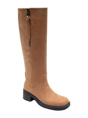Aerosoles Morisson Knee High Boot - Camel Pebbled Nubuck